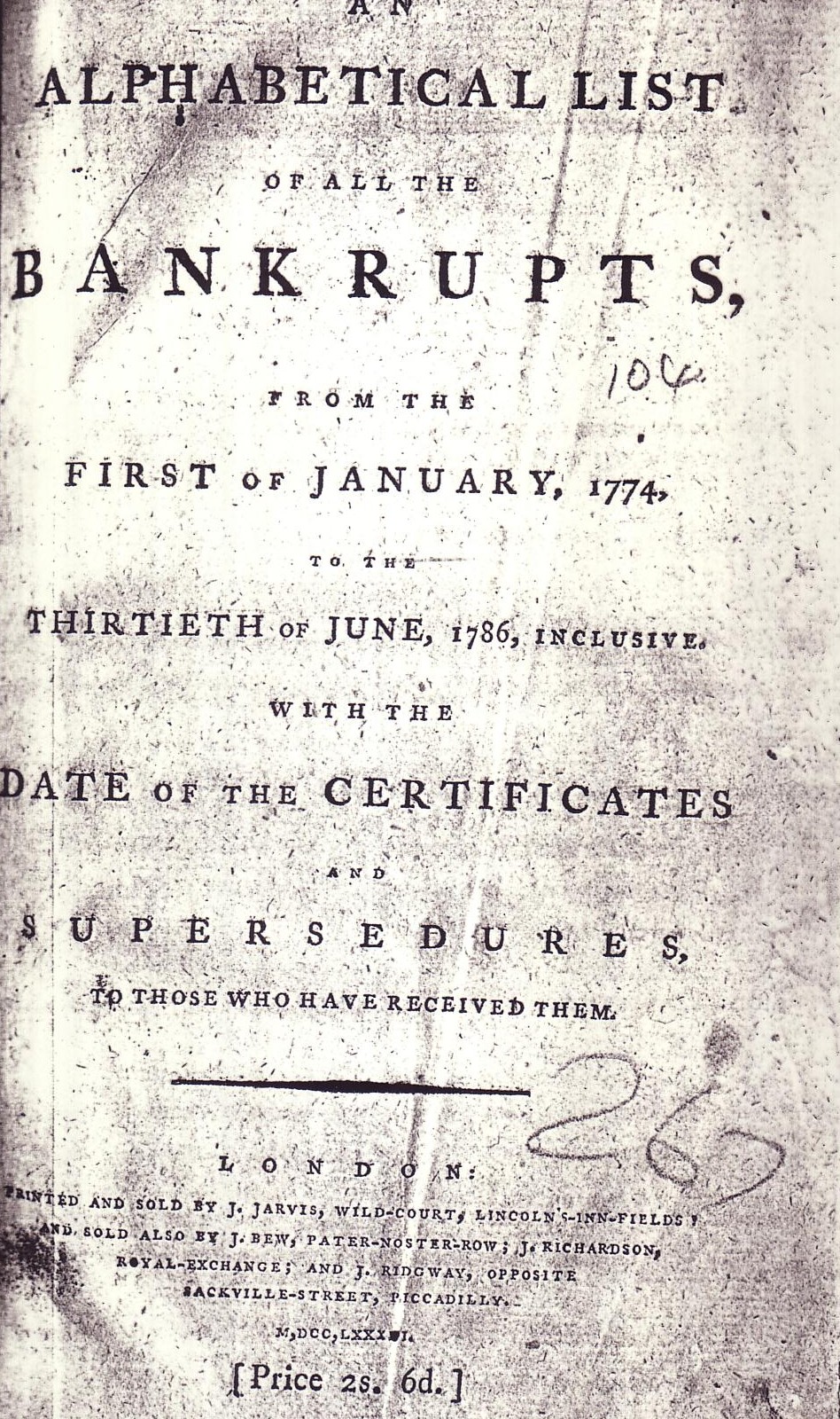 Credit crunch histories: records of bankrupts in The National Archives ...