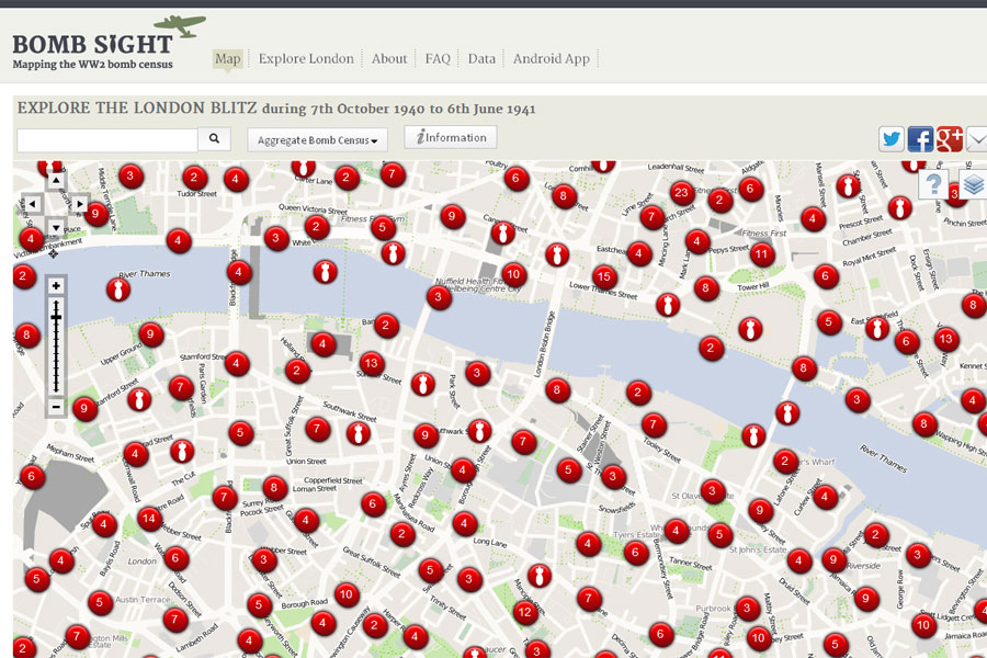 Locating London's wartime past: www.bombsight.org | The National Archives
